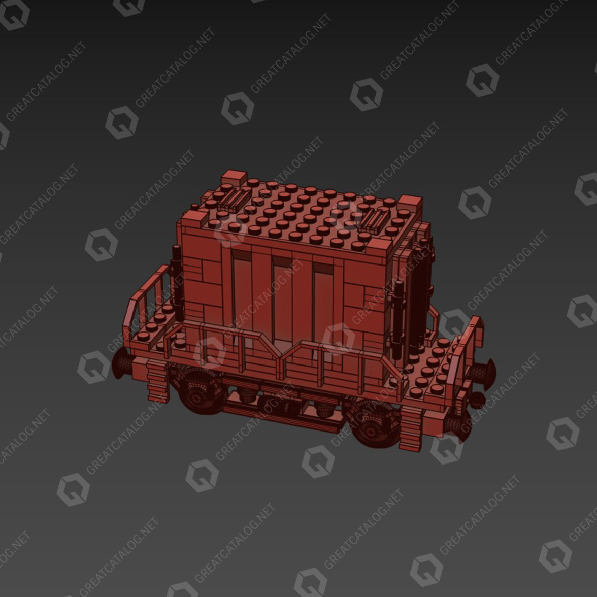 Toy Lego Train Container 3D model - GreatCatalog 36267