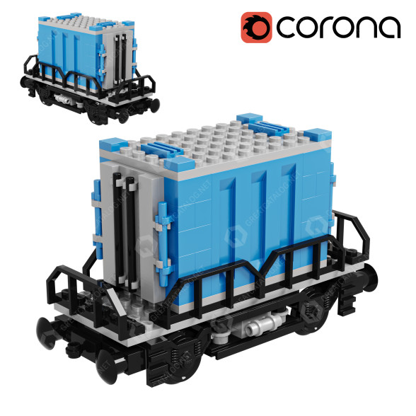 Toy Lego Train Container 3D model - GreatCatalog 36267