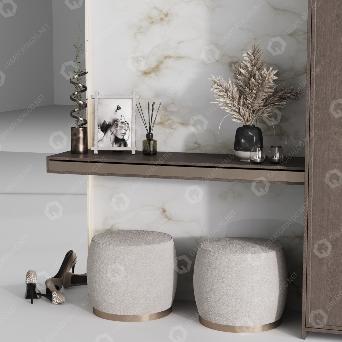 Hallway Composition 3D model - GreatCatalog 36311