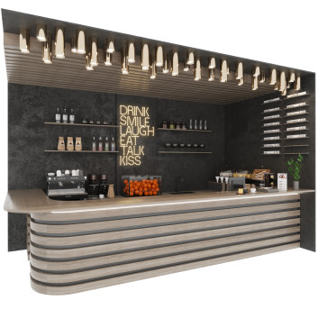 Cafe counter 3D models - GreatCatalog