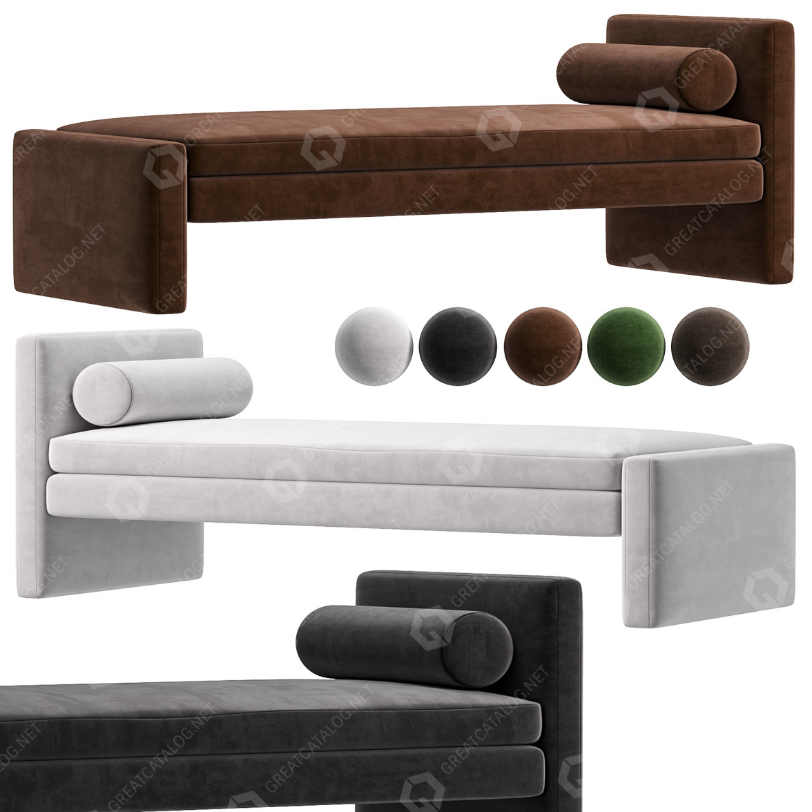 Daybed TRNK Segment 3D model・Download 3D models・Great Catalog