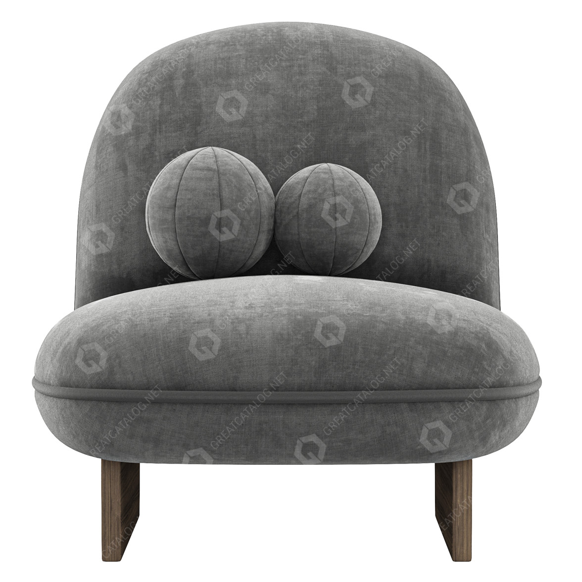 Armchair Castlery Ingrid Sherpa 3D model - GreatCatalog 36697