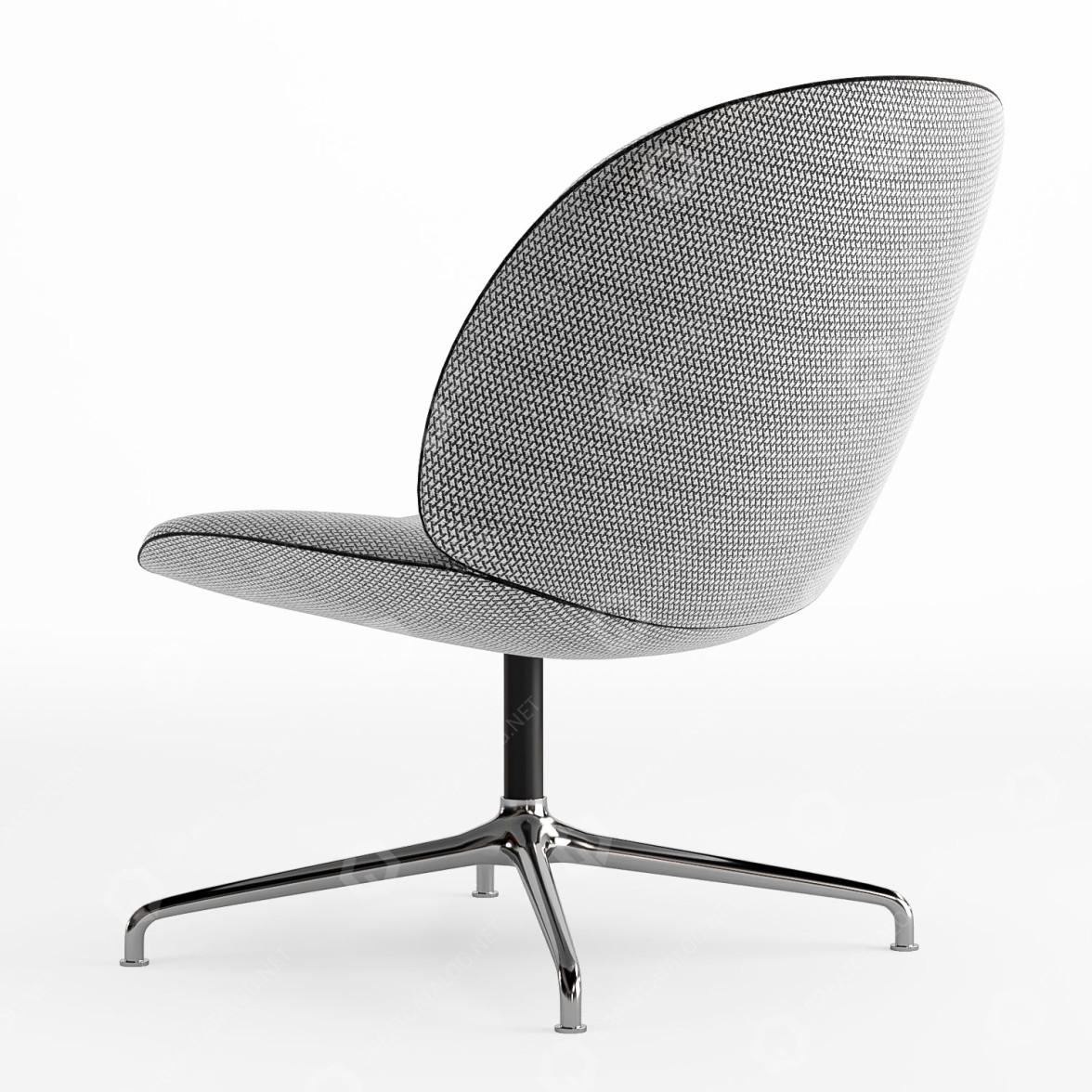 Chair Gubi Beetle Lounge Metal Base 3D model - GreatCatalog 36709