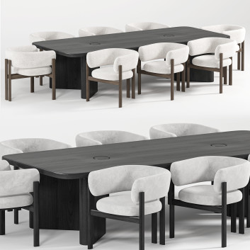 Table and Chairs Nature Design Tabmi and Bay 3D model - GreatCatalog 59780