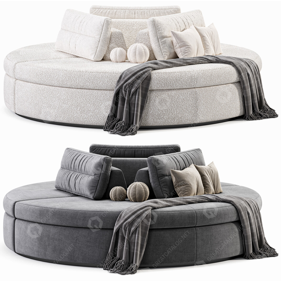 Sofa Dema Circle 3 Seat 3D model - GreatCatalog 36878