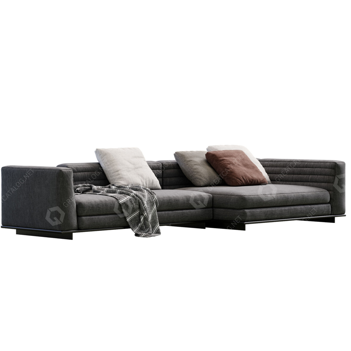Sofa Minotti Roger 3D model・Download 3D models・Great Catalog - GreatCatalog 37050