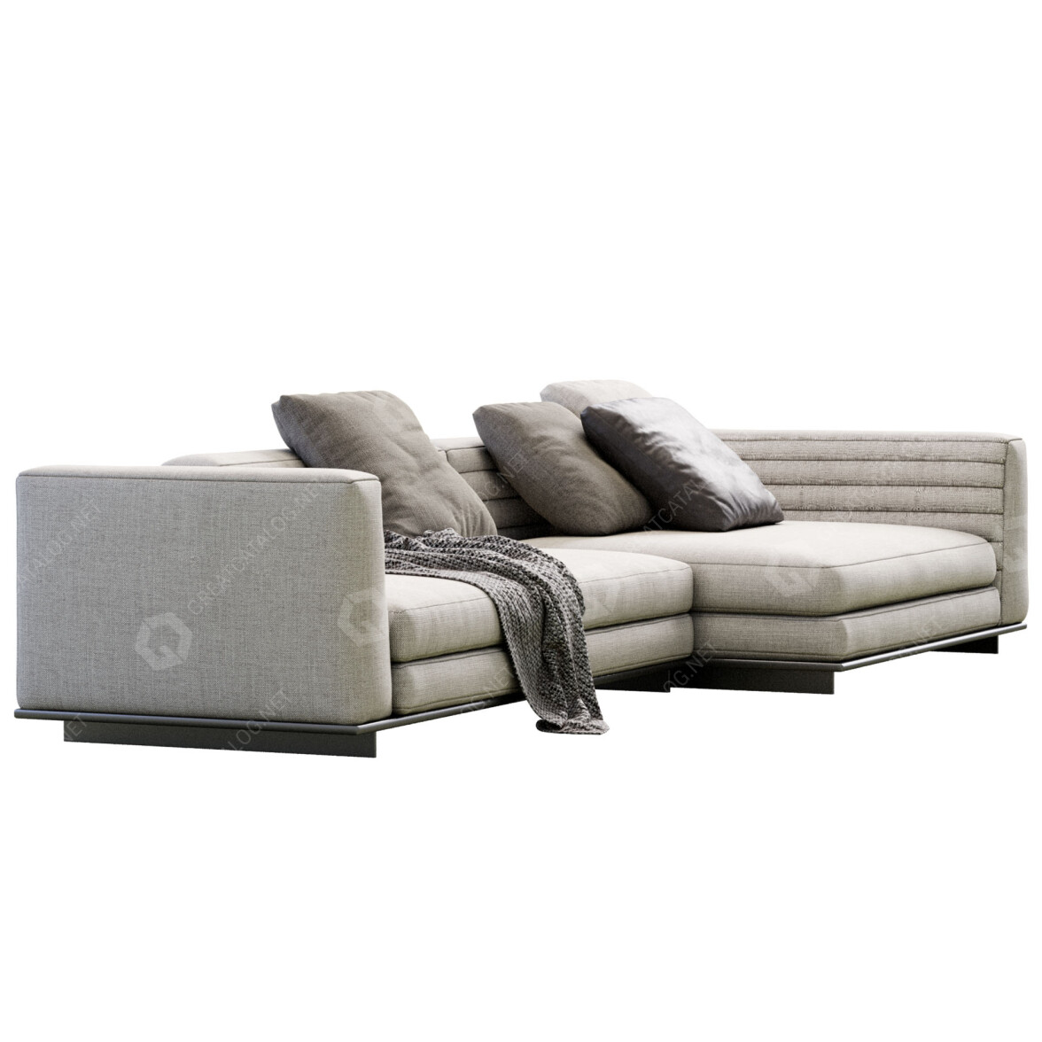 Sofa Minotti Roger 3D model・Download 3D models・Great Catalog - GreatCatalog 37050