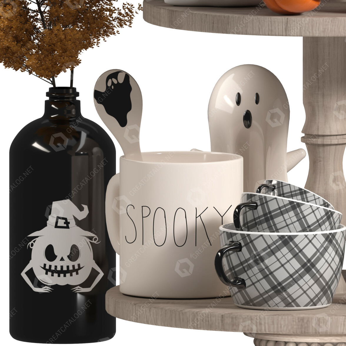Decor Halloween Set 3D model - GreatCatalog 37163
