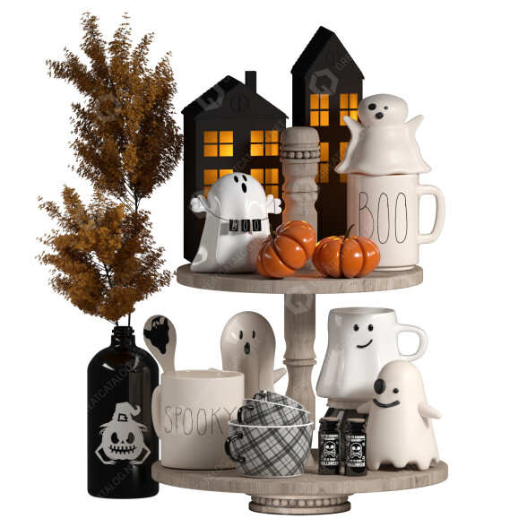 Decor Halloween Set 3D model - GreatCatalog 37163