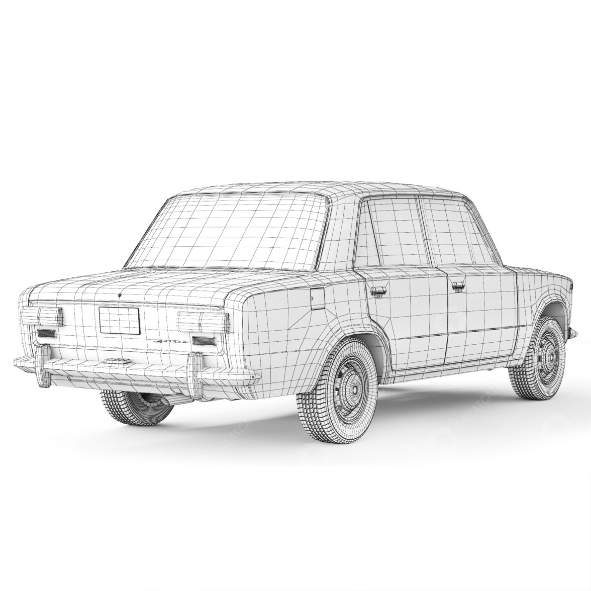 Car Lada 2101 1970 by VAZ 3D model - GreatCatalog 37295