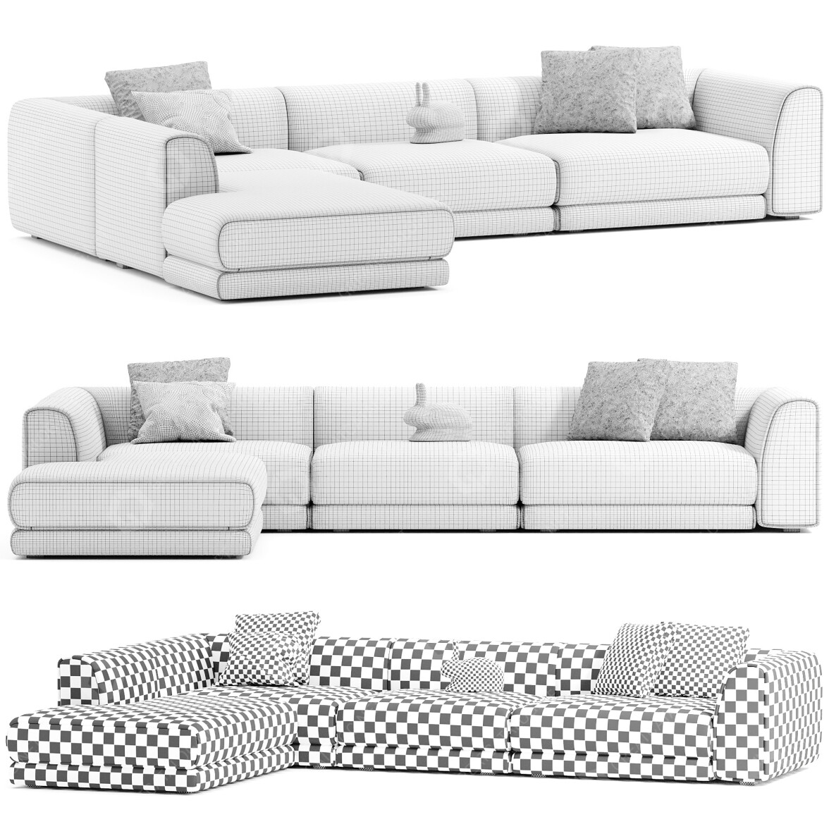 Sofa Baxter Rafael 3D model・Download 3D models・Great Catalog - GreatCatalog 37373