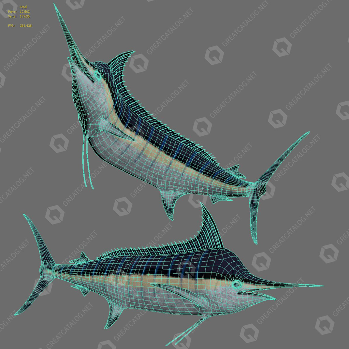 Fish Marlin 3D model #37400 | GreatCatalog
