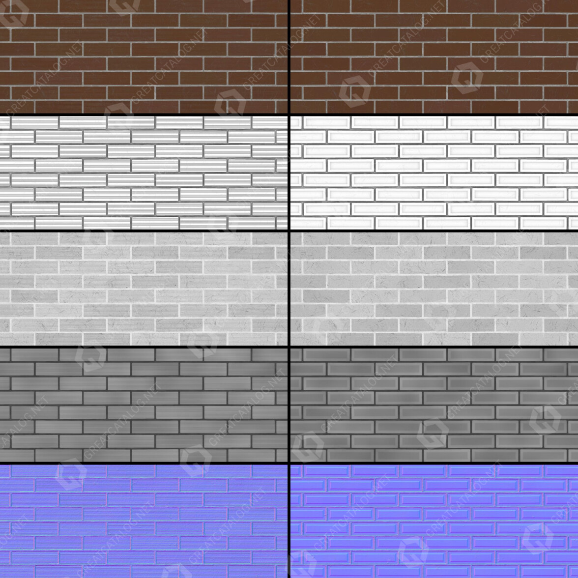 Bricks Wall 008 3D model・Download 3D models・Great Catalog - GreatCatalog 37447