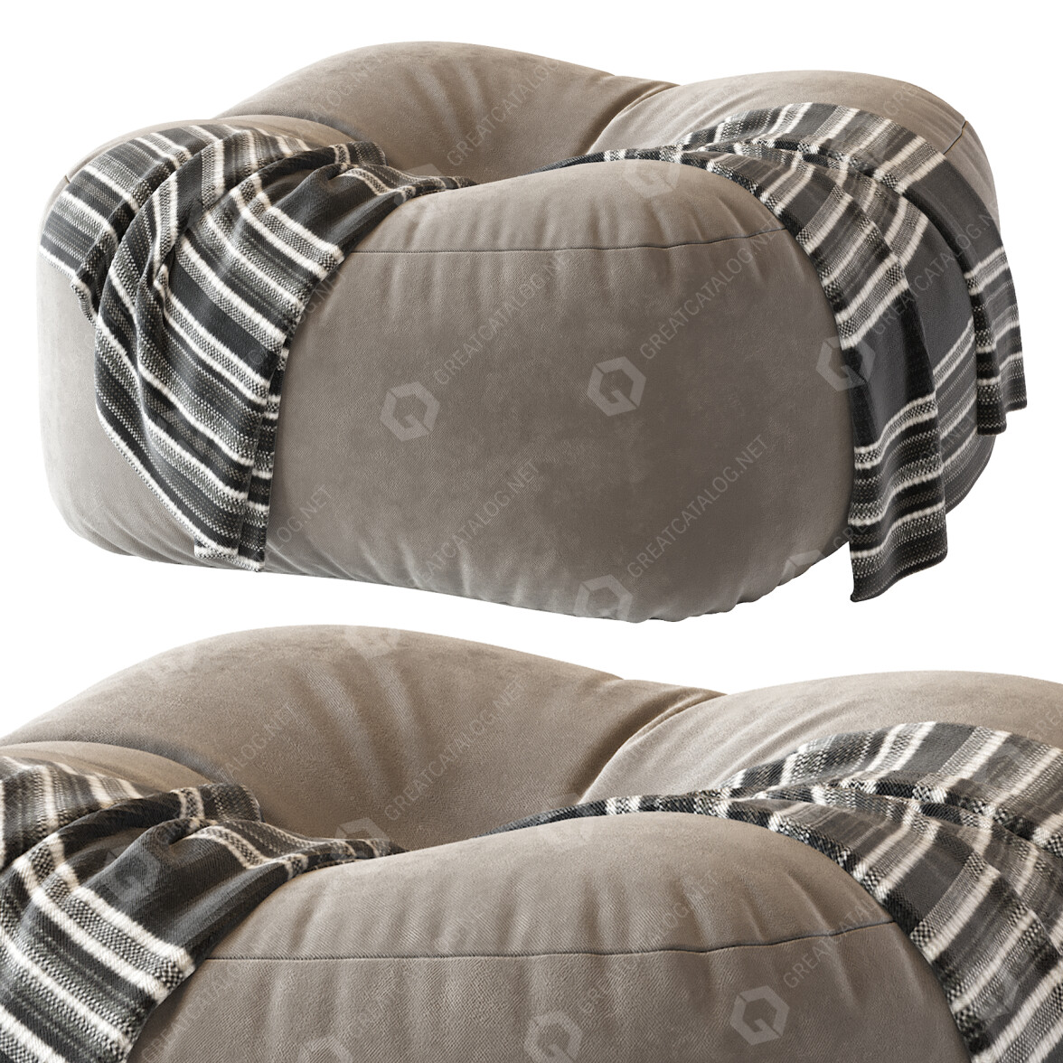 Bag Chair Modern Bean N 2 3D model - GreatCatalog 37448