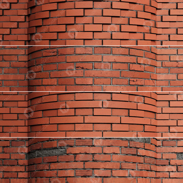 Bricks Wall 009 3D model・Download 3D models・Great Catalog - GreatCatalog 37487