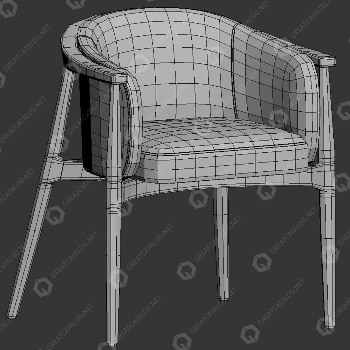 Chair Sandalyeci Arya K 3D model - GreatCatalog 37681