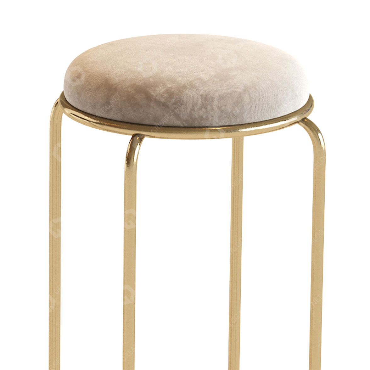 Bar Stool Litfad Scandinavian Stackable Armless Round Seat Backless ...