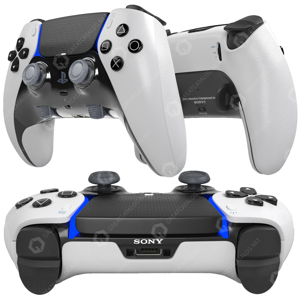 Controller Sony PlayStation 5 Dual Sense Edge 3D model - GreatCatalog 37824