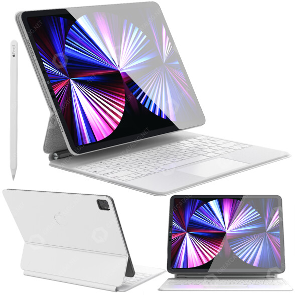 Tablet Apple White Magic Keyboard Ipad Pro 3D model - GreatCatalog 37843