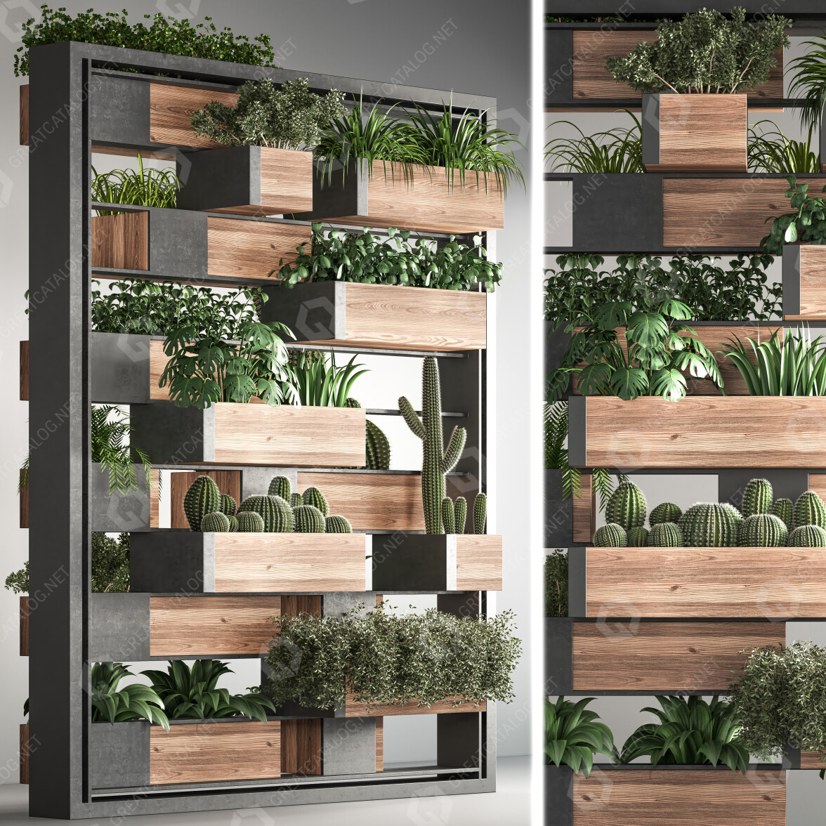 Potted Plants Fito Wall 02 3D model #37897 | GreatCatalog