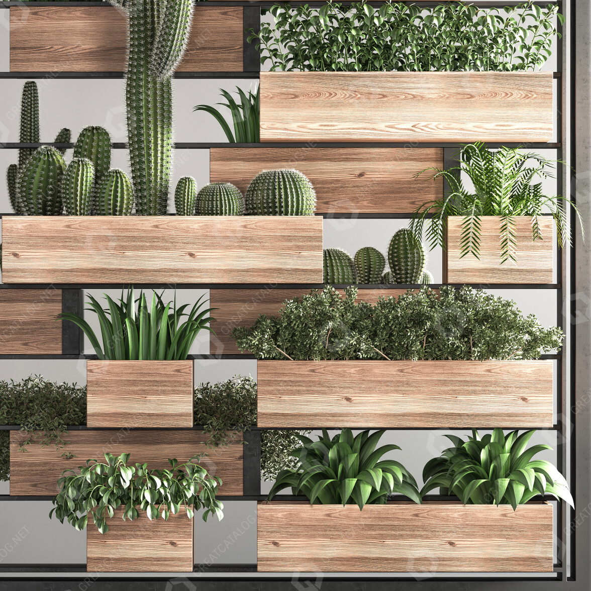 Potted Plants Fito Wall 02 3D model - GreatCatalog 37897