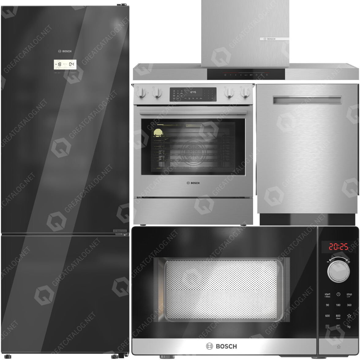 Kitchen Appliances Bosch Collection 07 3D model - GreatCatalog 37953