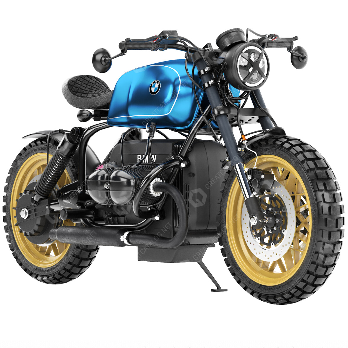 Motorcycle BMW R100 3D model - GreatCatalog 38003
