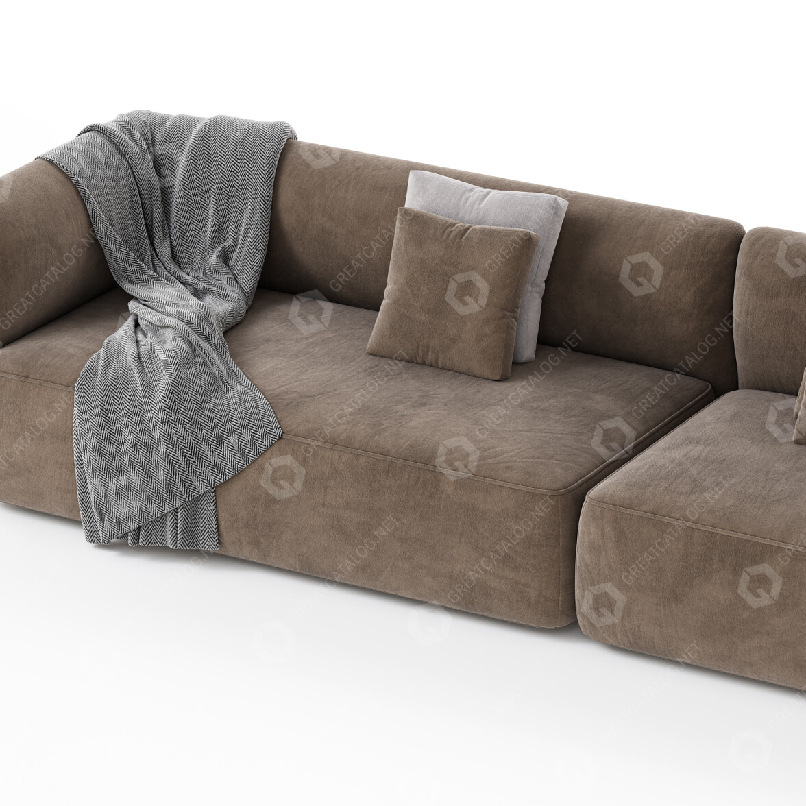 Sofa MDF Italia Cosy Set 3 3D model - GreatCatalog 38091