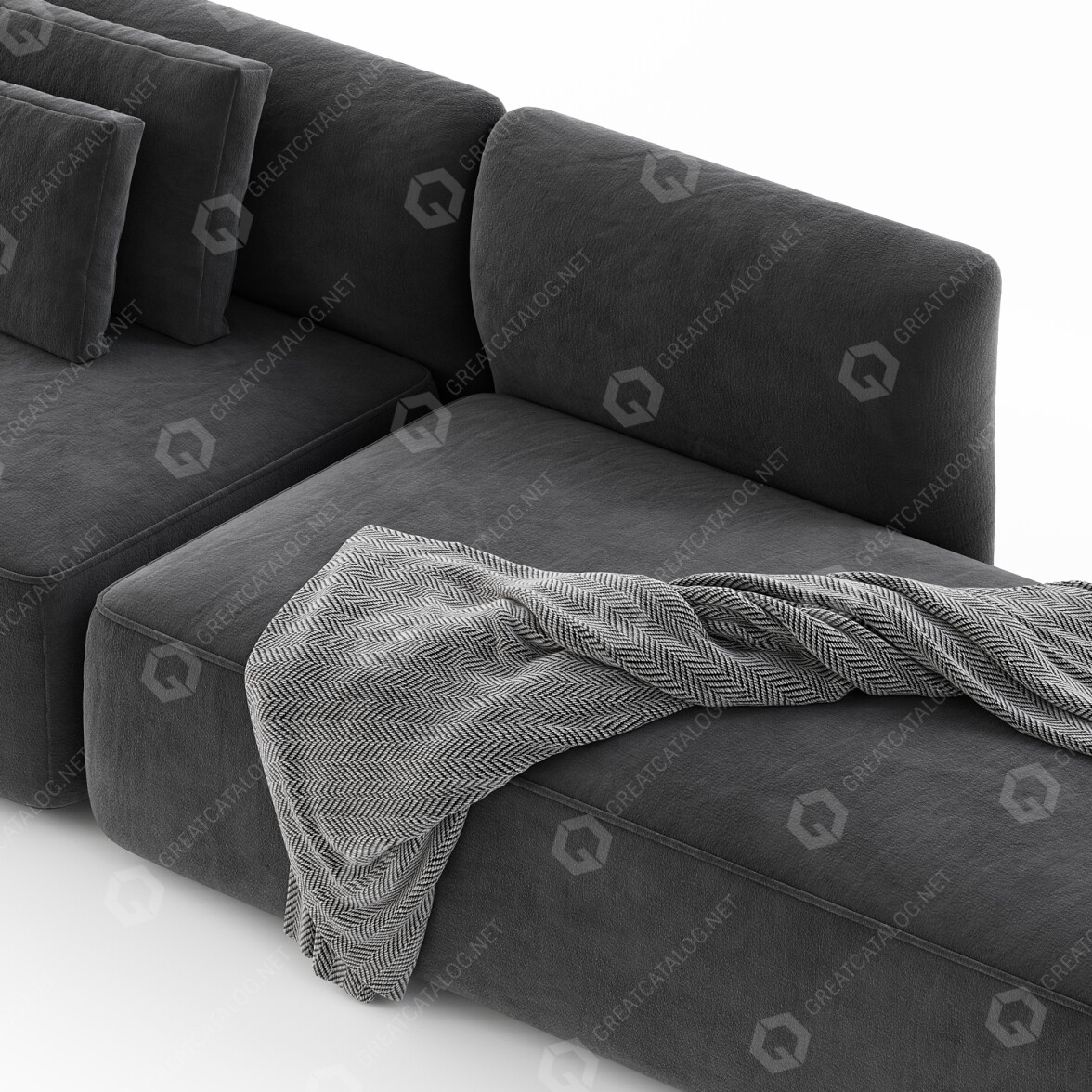 Sofa MDF Italia Cosy Set 5 3D model - GreatCatalog 38095