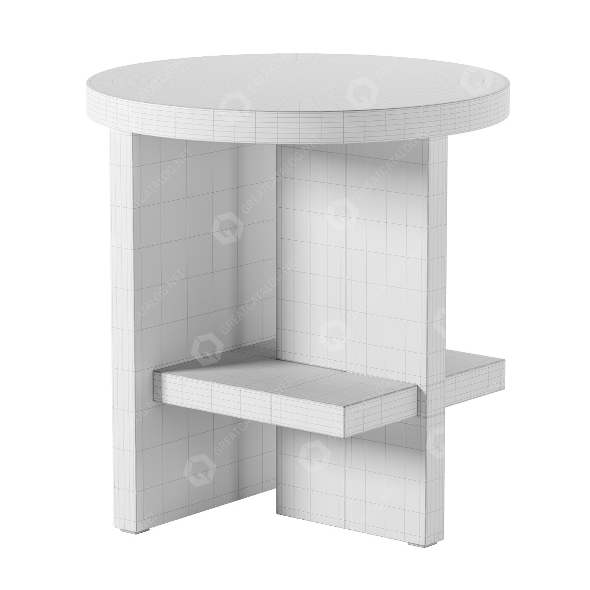 Side Table Nine Tee Round 3D model - GreatCatalog 38111