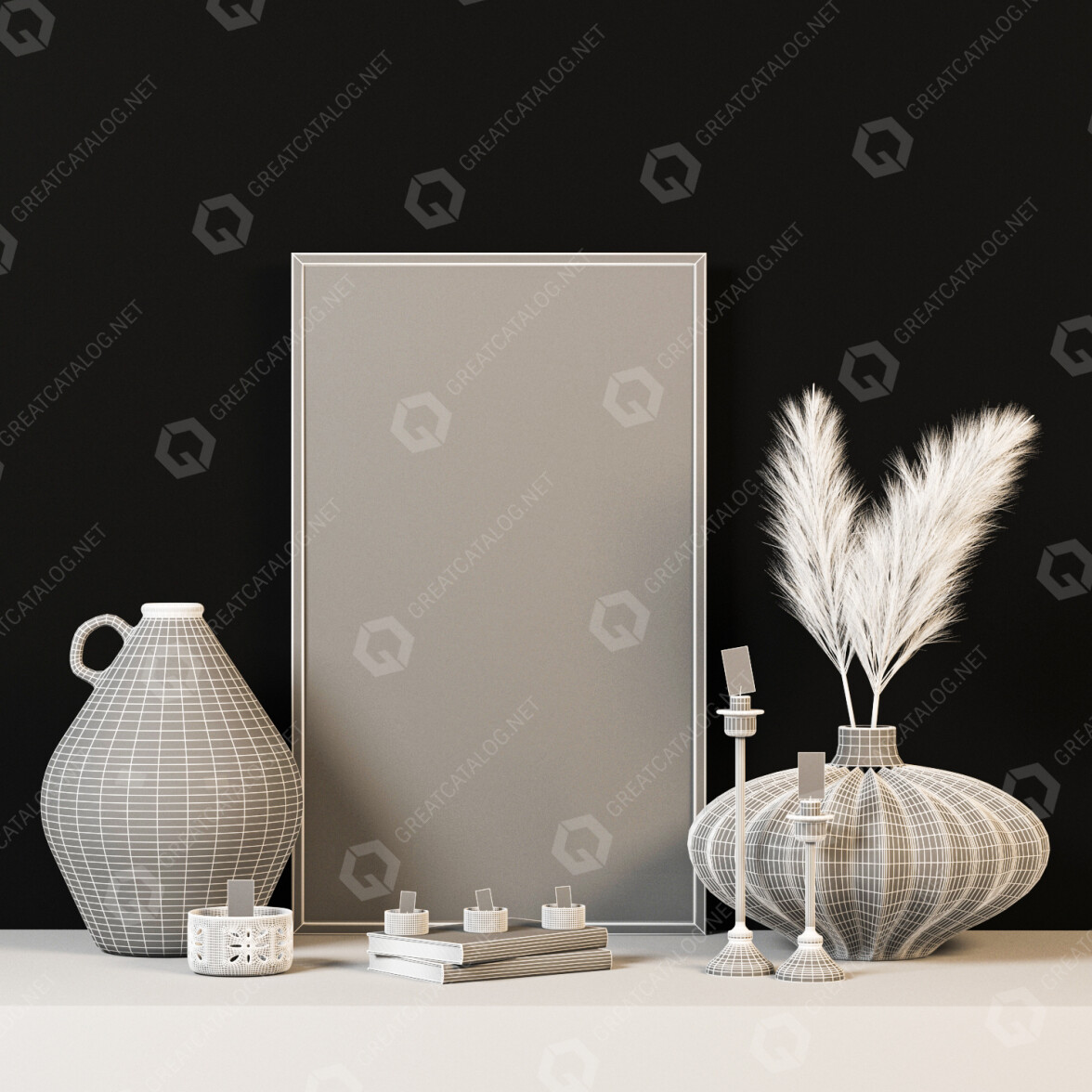 Decor Set 1 3D model・Download 3D models・Great Catalog - GreatCatalog 38546