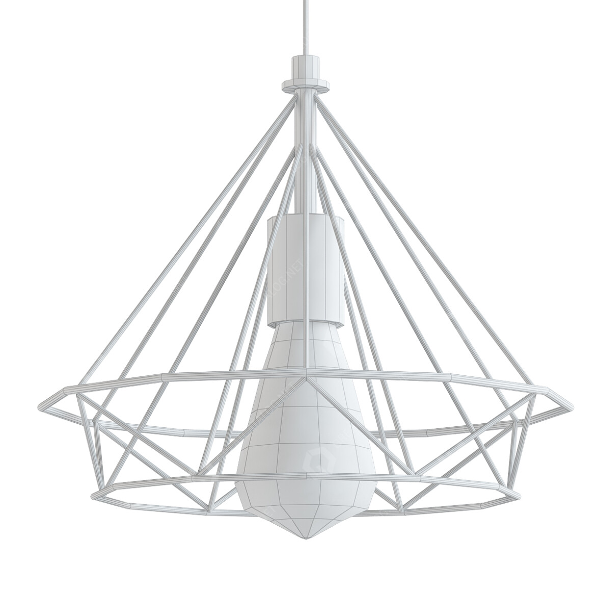 Pendant Lamp Diamond Caged Filament by SVDK 3D model - GreatCatalog 38620