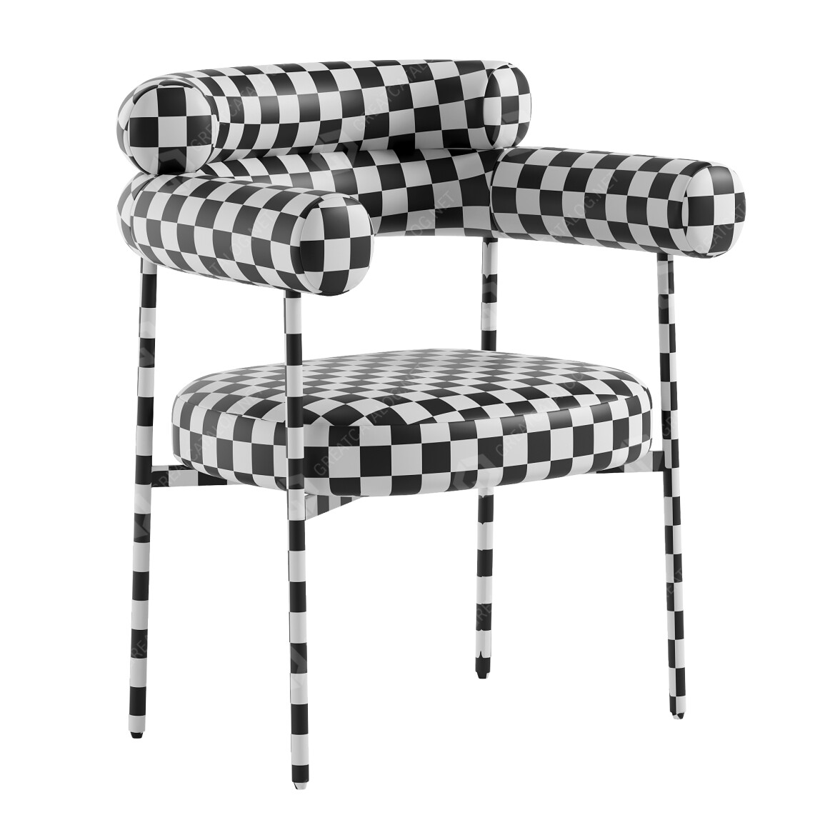 Chair Meridiani Furniture Blake Collection Modern 3D model