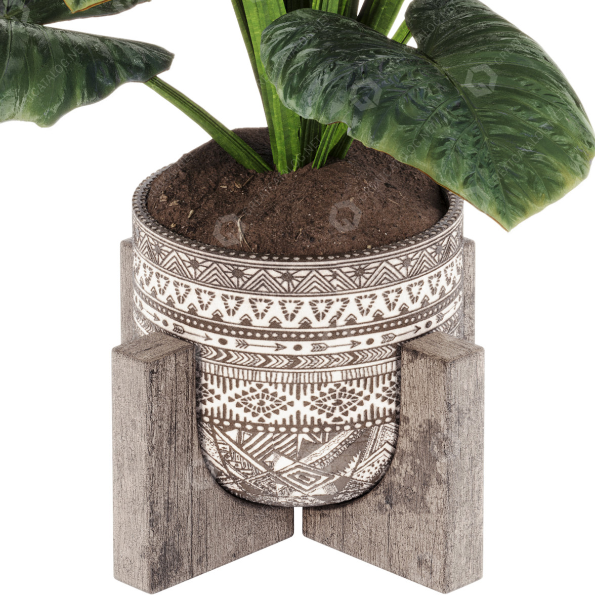 Potted Plant Collection Set 174 3D model - GreatCatalog 38964