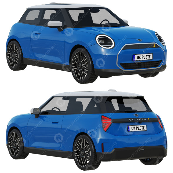 Car BMW Mini Cooper SE 2024 3D model - GreatCatalog 39219