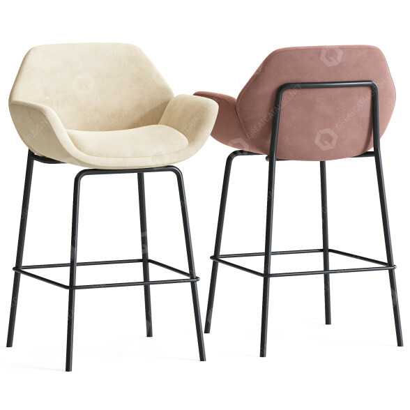 Bar Stool Natuzzi Shield 3D model #39332 | GreatCatalog