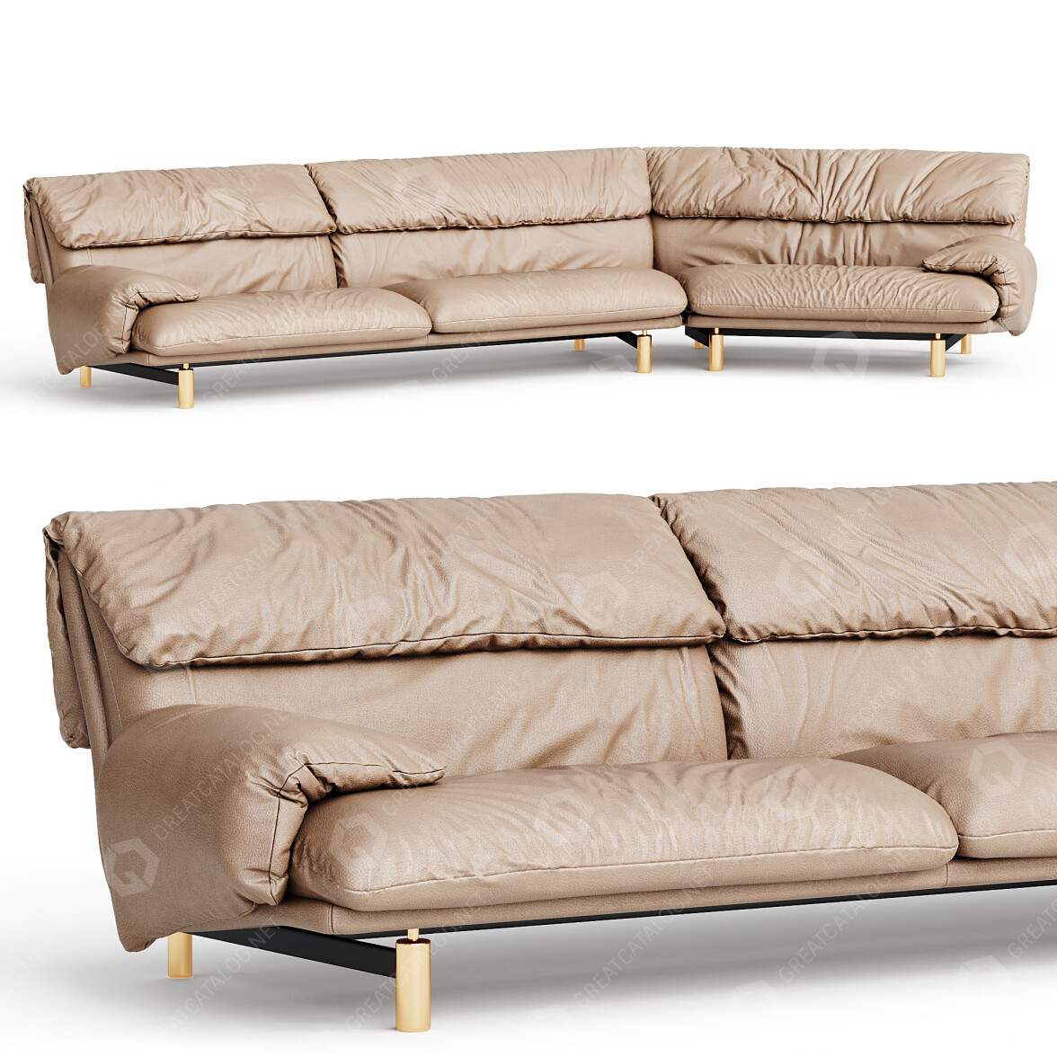 Sofa Baxter Jo 3D model・Download 3D models・Great Catalog - GreatCatalog 39528