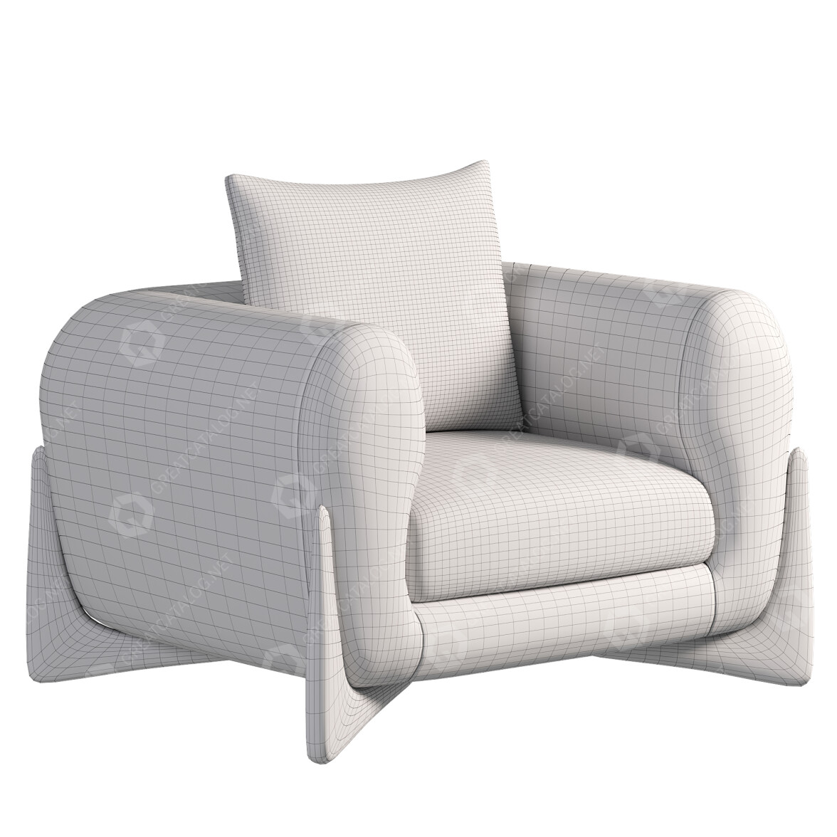 Armchair Porada Arredi Softbay 3D model - GreatCatalog 39736