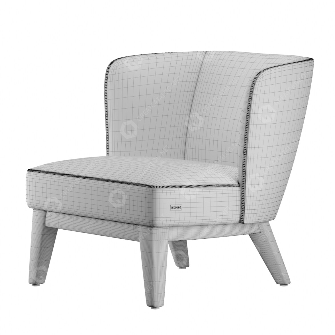 Armchair Nicoline Rondo 3D model - GreatCatalog 39760