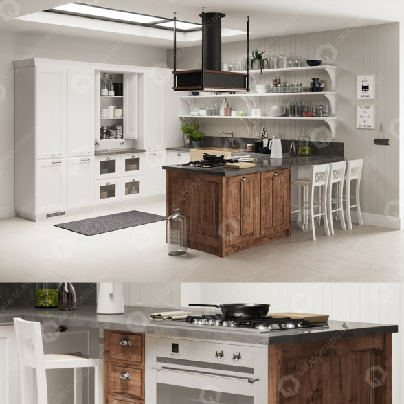Kitchen Scavolini Favilla 03 3D model - GreatCatalog 3572