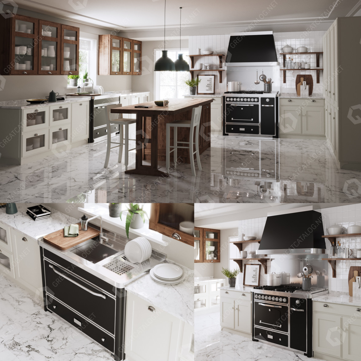 Kitchen Scavolini Favilla 05 3D model - GreatCatalog 3573