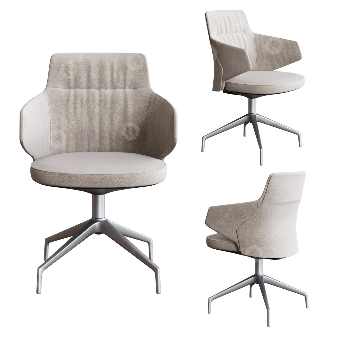 Chairs Coalesse Massaud Conference Seating Set 1 3D model ...