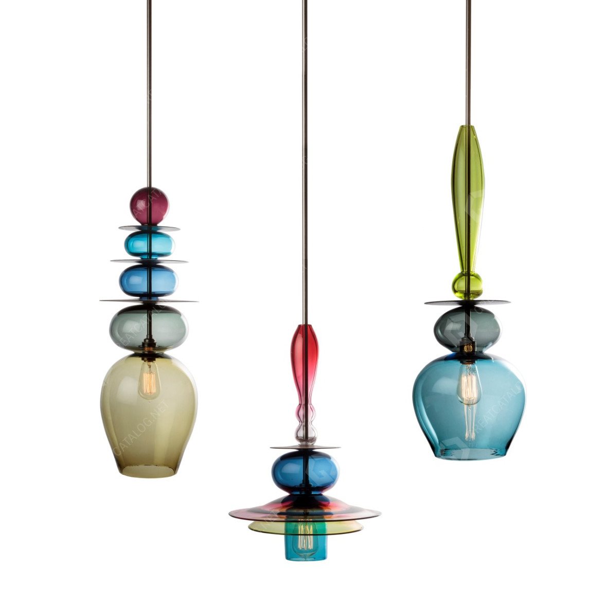 Lamps Curiousa & Curiousa Triptych Stacks 3D model - GreatCatalog 3803