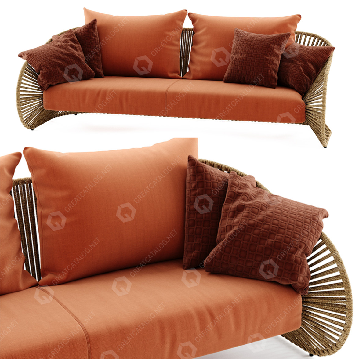 Sofa Visionnaire Stankar 3D model - GreatCatalog 3894