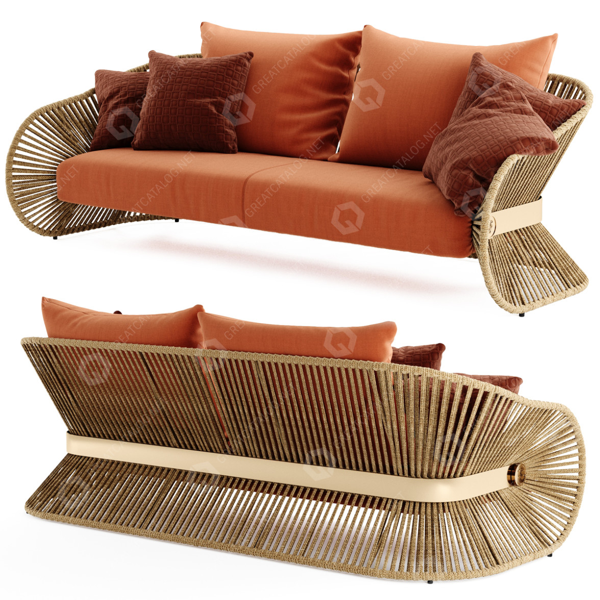 Sofa Visionnaire Stankar 3D model - GreatCatalog 3894