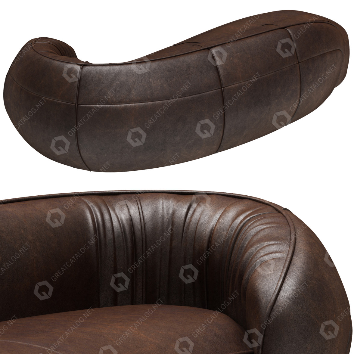 Sofa Baxter Leon 3D model・Download 3D models・Great Catalog ...