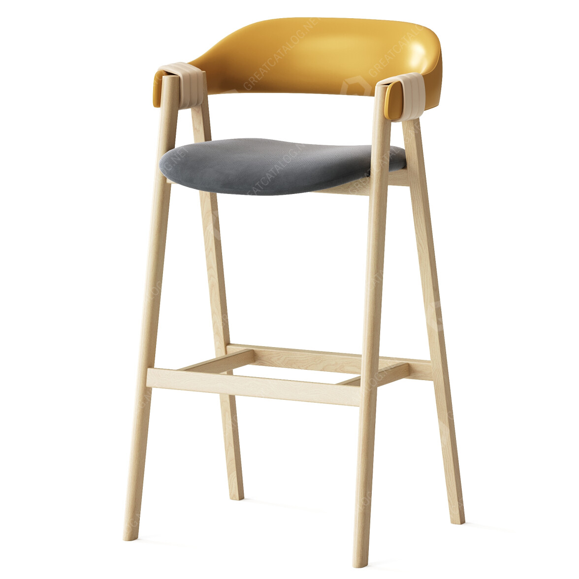 Bar Stool Moroso Mathilda 3D model - GreatCatalog 40078