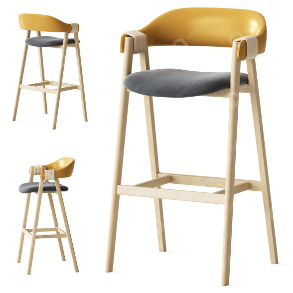 Bar Stool Moroso Mathilda 3D model - GreatCatalog 40078