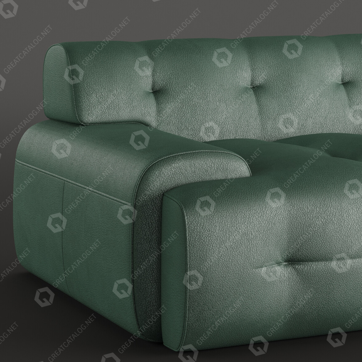 Sofa Roche Bobois Blogger 3 3D model - GreatCatalog 40160