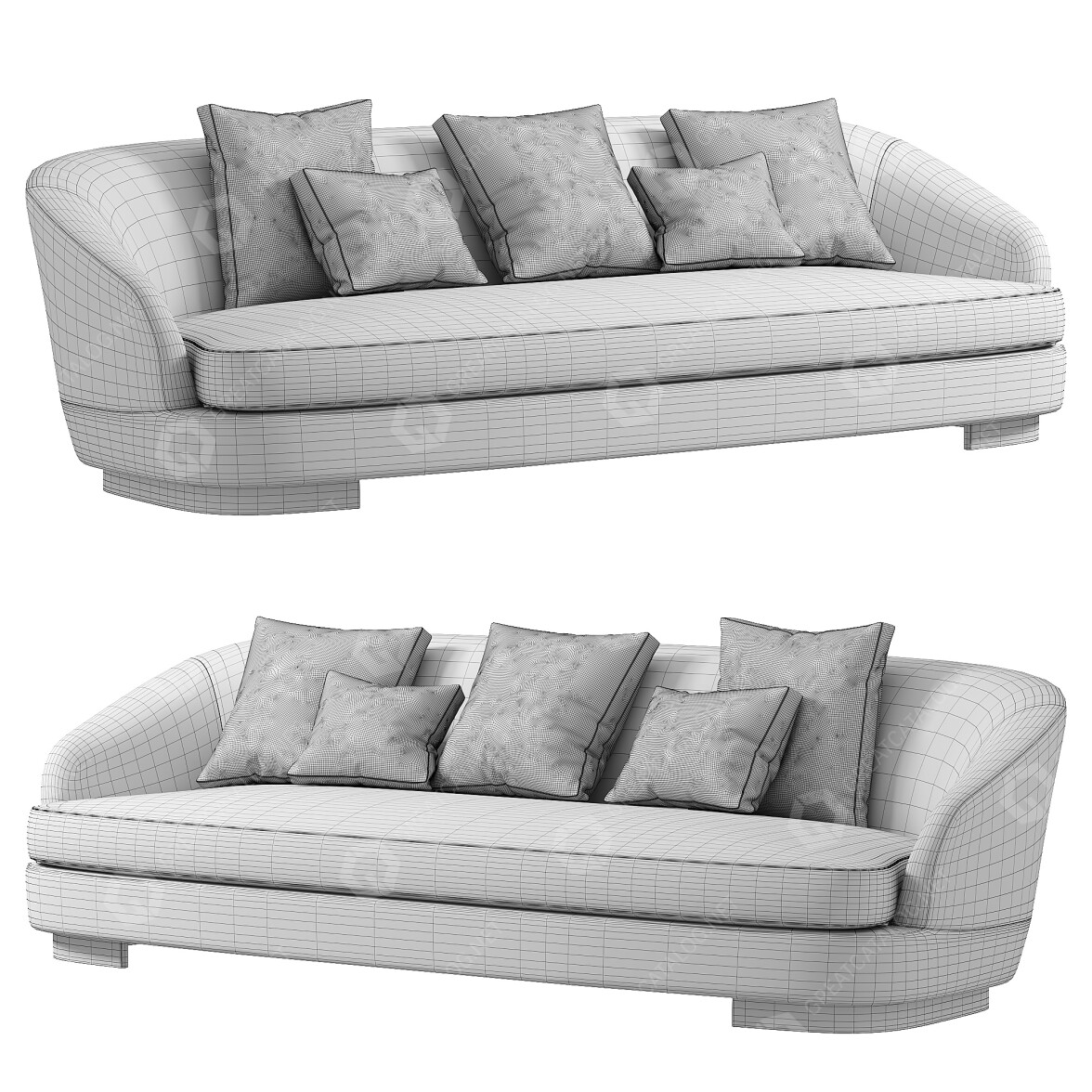 Sofa Minotti Jacques 3D model - GreatCatalog 40302